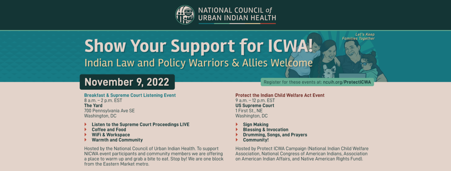 NCUIH: #ProtectICWA Breakfast and Supreme Court Listening Event - NCUIH